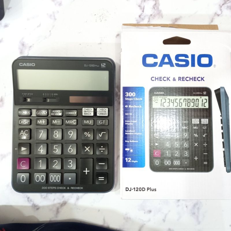 Jual (Toko Ricoh) Kalkulator / calculator CASIO DJ 120D PLUS. check ...