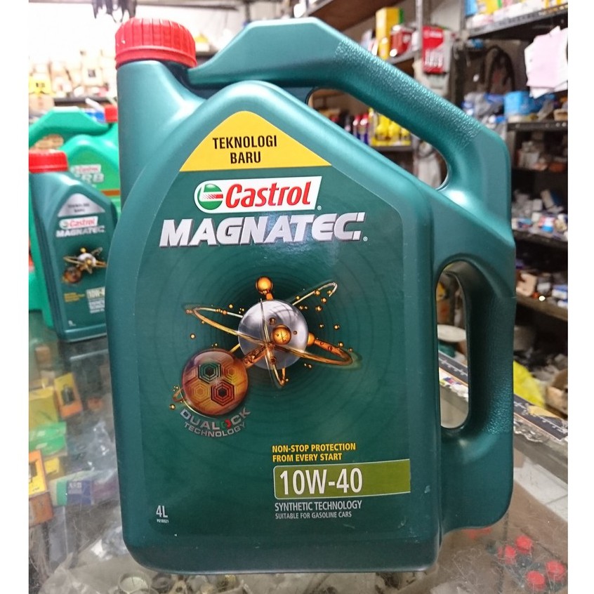 Jual Oli Mobil Castrol Magnatec 10W 40 galon isi 4L API SN FULL ...
