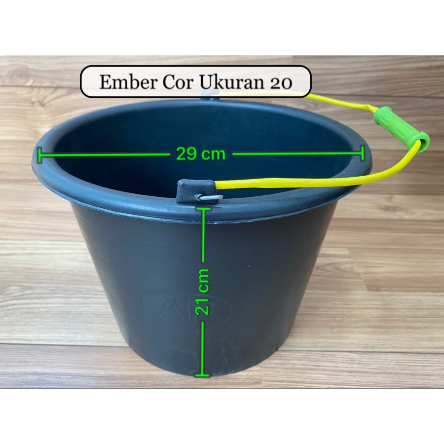 Jual Ember Plastik Hitam Ember Cor ANTI PECAH Cor 20 | Shopee Indonesia