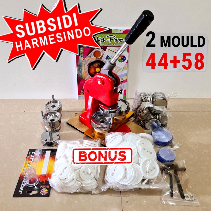 Jual PAKET Mesin Press PIN / Alat Cetak Pembuat Gantungan Kunci Bross ...