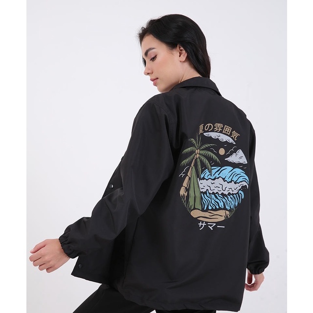 Jual Berrybenka Street - Outer Jaket Coach Wanita Summer Plam | Shopee ...