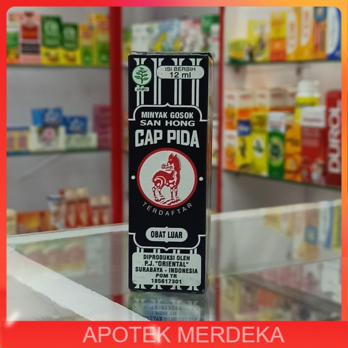 Jual minyak gosok san hong cap pida 12 ml | Shopee Indonesia
