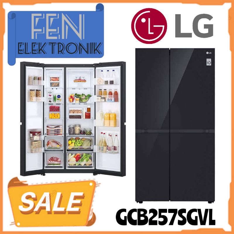 Jual Kulkas LG Side by Side GCB257SGVL kulkas inverter LG GCB257SGVL GCB257 257SGVL | Shopee ...