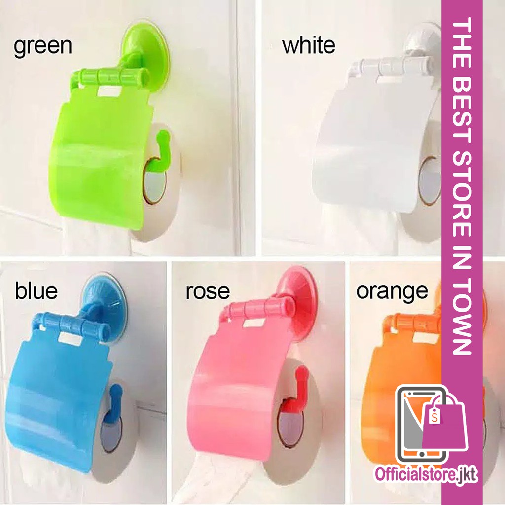 Jual OSJ - Gantungan Tisu Toilet Gulung Plastik Tempel- Hook Gantungan ...