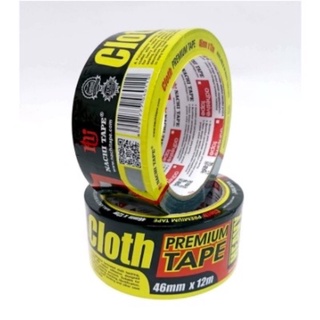 Jual Lakban / Isolasi Kain Cloth hitam Nachi Linen 46mm x 12m | Shopee ...