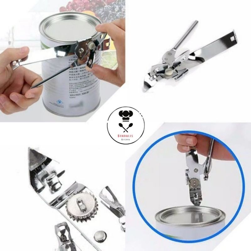 Jual Pembuka Kaleng Dan Botol Alat Can Opener Bahan Stainless Steel ...