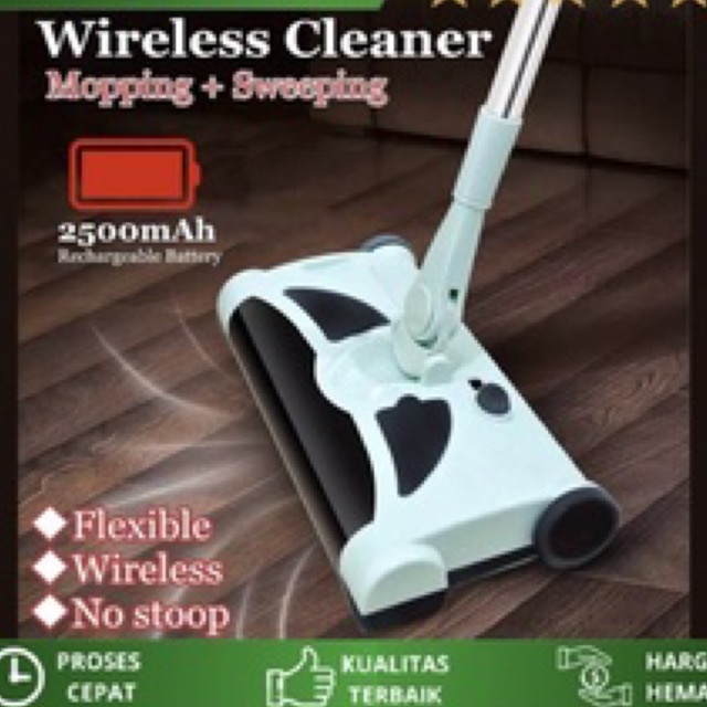 Jual Alat Pel Lantai Otomatis/ Alat Sapu Pel Elektrik 2 in 1 | Shopee ...