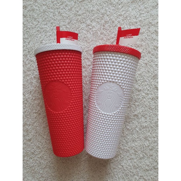 Jual Starbucks Tumbler merah putih 2021 ori | Shopee Indonesia