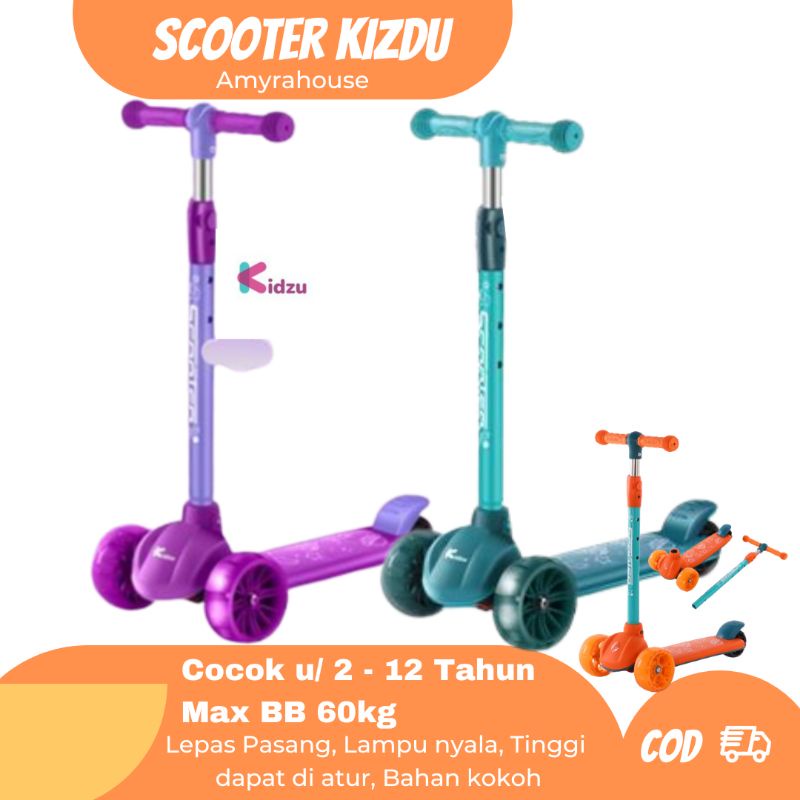 Jual Skuter Anak Roda 3 Dengan Lampu Scooter Anak Roda 3 Otoped Mainan ...