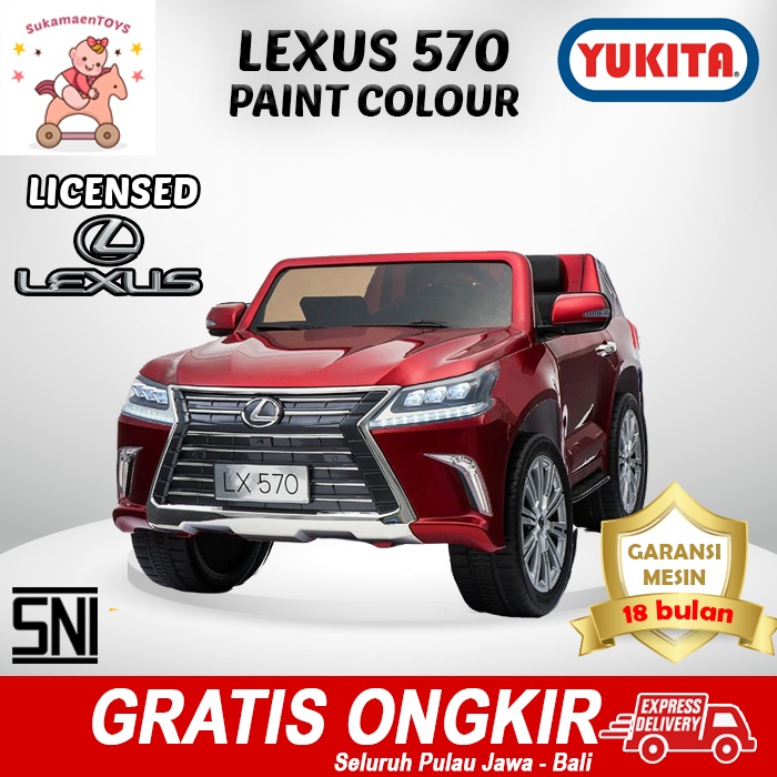 Jual MAENAN MOBIL AKI ANAK LEXUS LICENSED BODY PAINT Merah - LX 570 ...