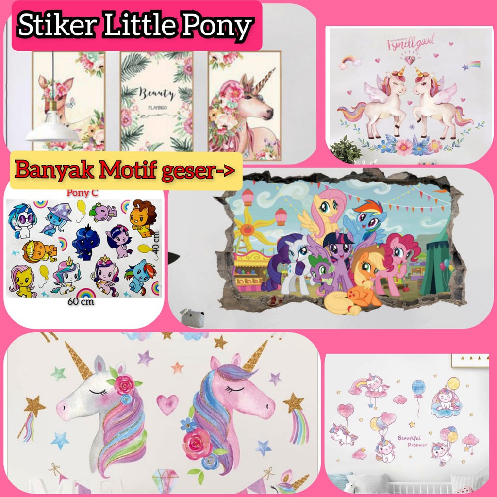 Jual WALLSTICKER WALL SETIKER STIKER STICKER DINDING MY LITTLE LITLE ...