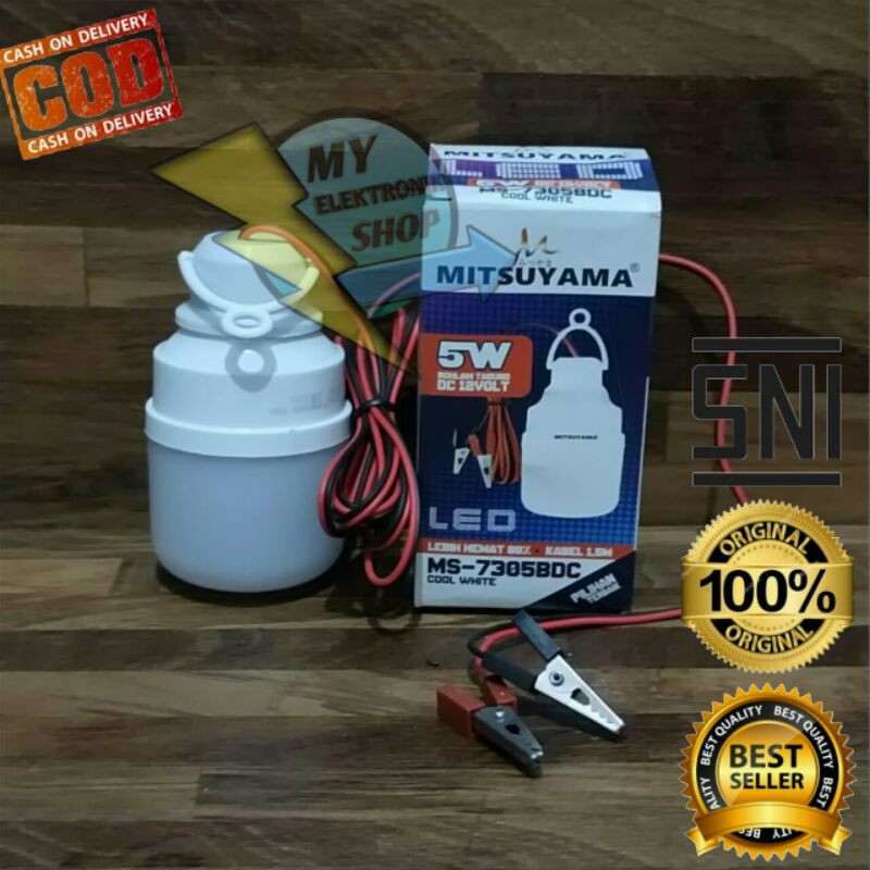 Jual Lampu Aki LED 5W, 12V Bohlam Aki Mitsuyama 5 Watt | Shopee Indonesia