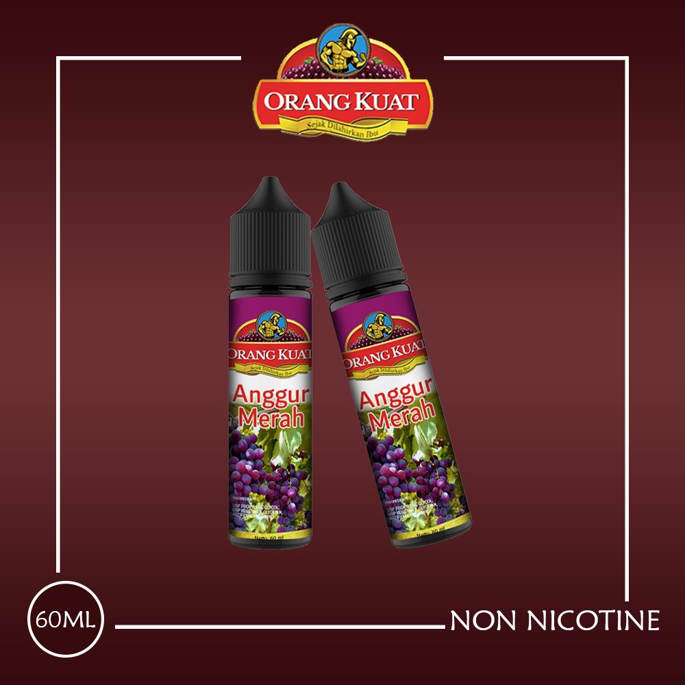 Jual PROMO HITS BANGET ANGGUR MERAH 60ML AMER NON NIC LIQUID LIKUIT ...