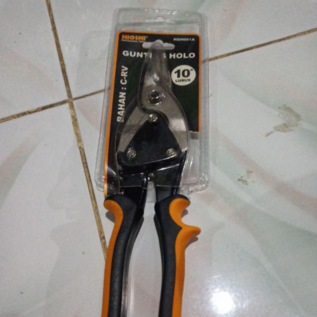 Tang Potong Hioshi 10" Gunting Plat Seng Holo Wire Mesh Baja Ringan ...
