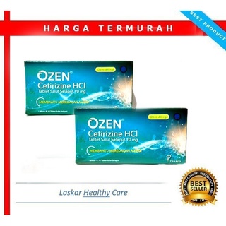 Jual Ozen Cetirizine 10mg / 1 Blister / 10 Tablet / Alergi | Shopee ...