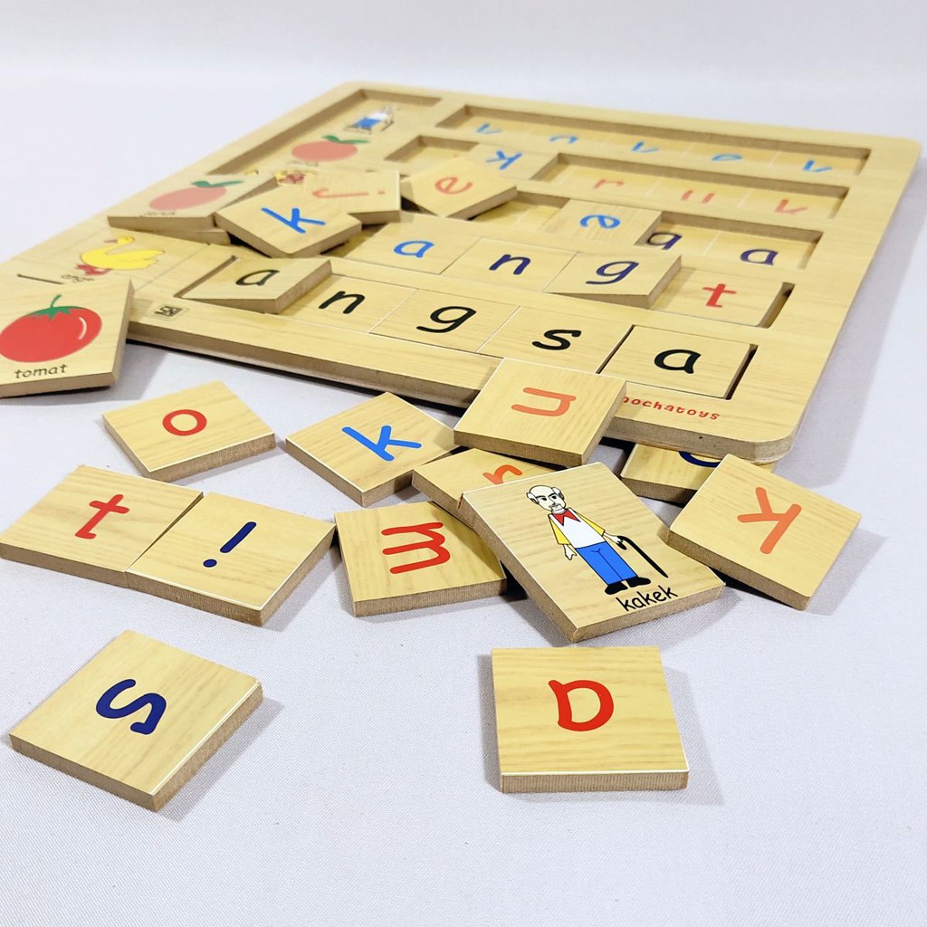 Jual Mainan Anak Edukatif Toys - Puzzle Sticker Belajar Membaca Mainan ...