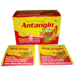 Jual Antangin JRG Box isi 80 Tablet Herbal (1 box isi 20 strip@4 Tablet ...