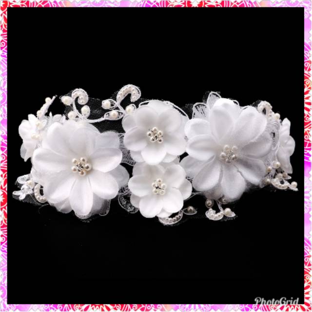 Jual Hair piece bunga mutiara import / hiasan sanggul / hiasan rambut ...