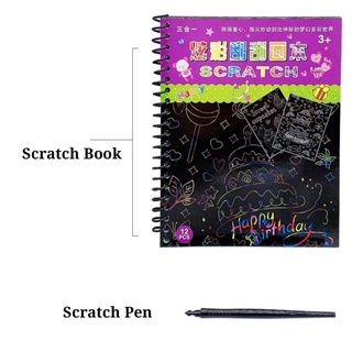 Jual Buku Scratch dan Coloring Magic Rainbow Scratch Book Buku Mewarnai ...