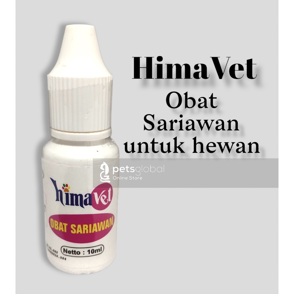 Jual HIMAVET OBAT SARIAWAN untuk kucing dan anjing 10ml | Shopee Indonesia