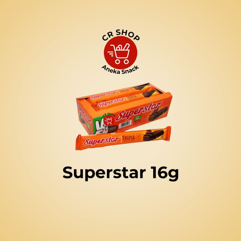 Jual PROMO!!! Superstar Wafer Triple Chocolate @16g (1box=12pcs ...