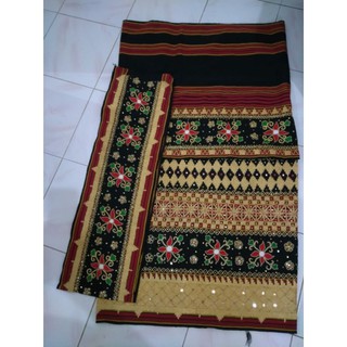 Jual kain sarung selendang tenun tapis lampung antik sulam tangan asli ...