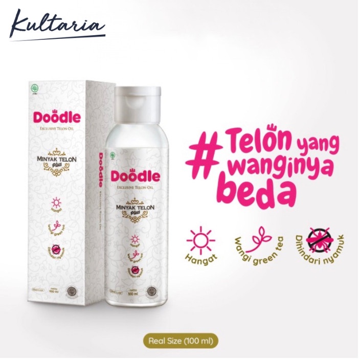 Jual OODLE MINYAK TELON 100 ML / DOODLE MINYAK TELON GREEN TEA 100ML ...