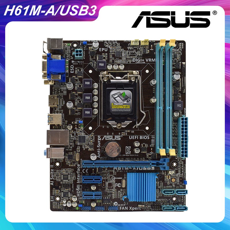 Jual PREORDER ASUS H61M-A/USB3 Motherboard 1155 DDR3 H61 Motherboard ...