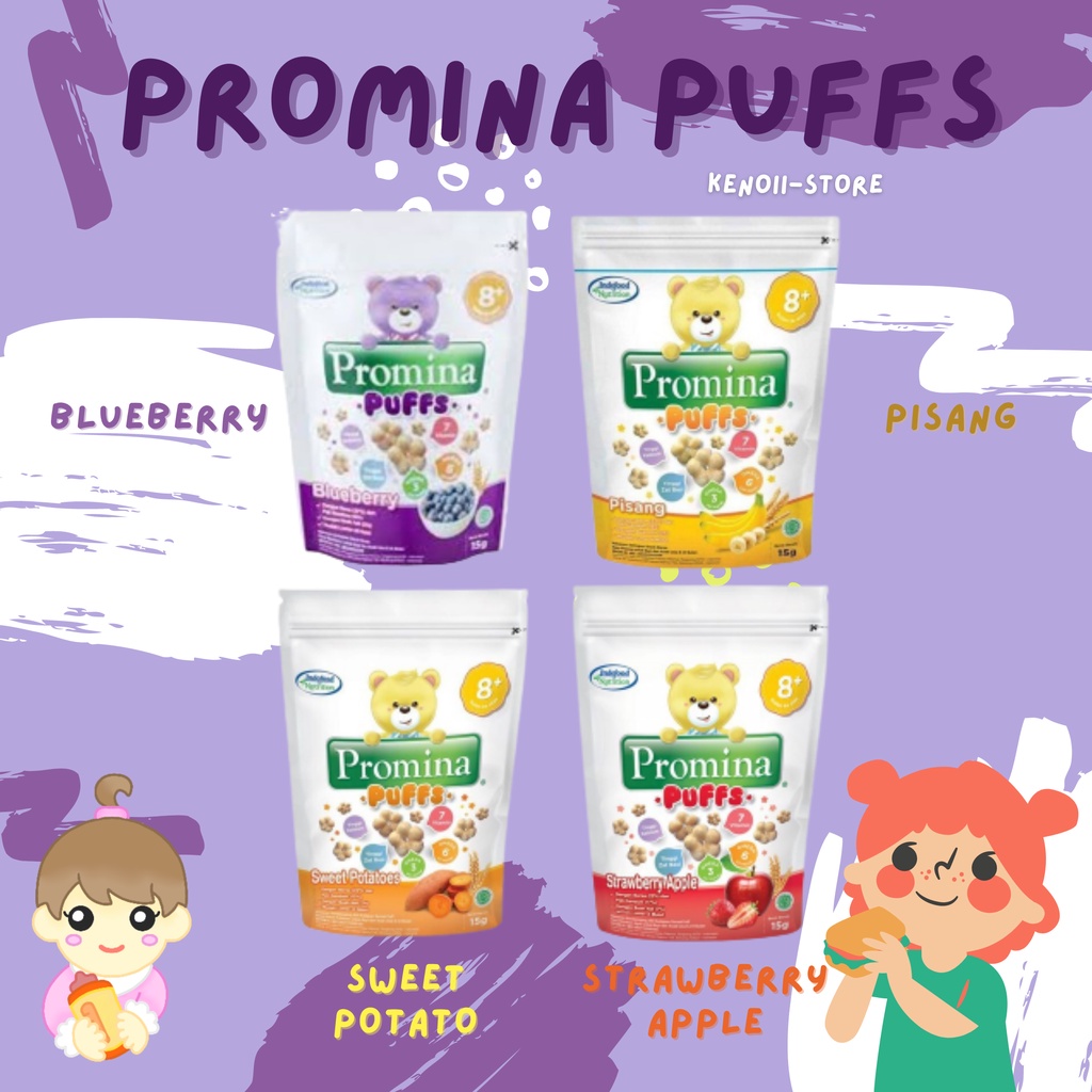 Jual Promina Puff 8 bulan Cemilan Baby Makanan Anak rasa Sweet Potato ...