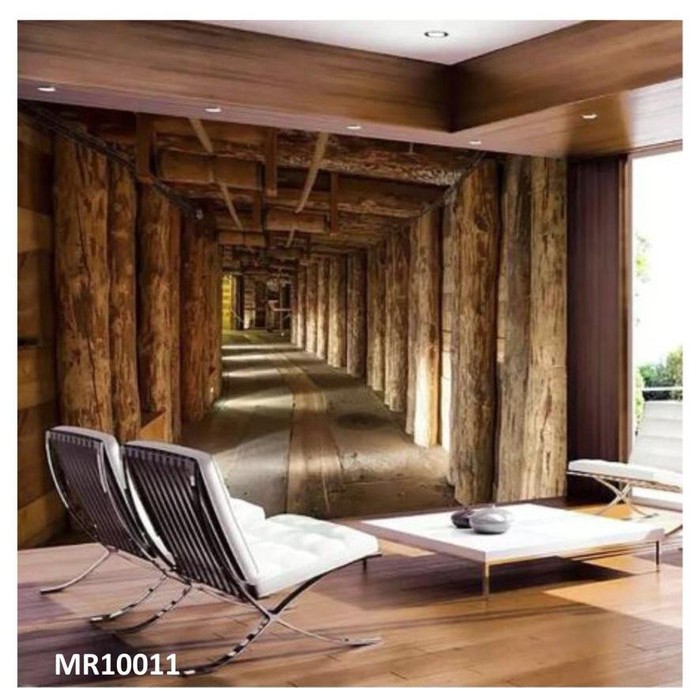 Jual PHOTOWALL MURAL DINDING 3D WALLPAPER MURAL LORONG KAYU NATURAL ...