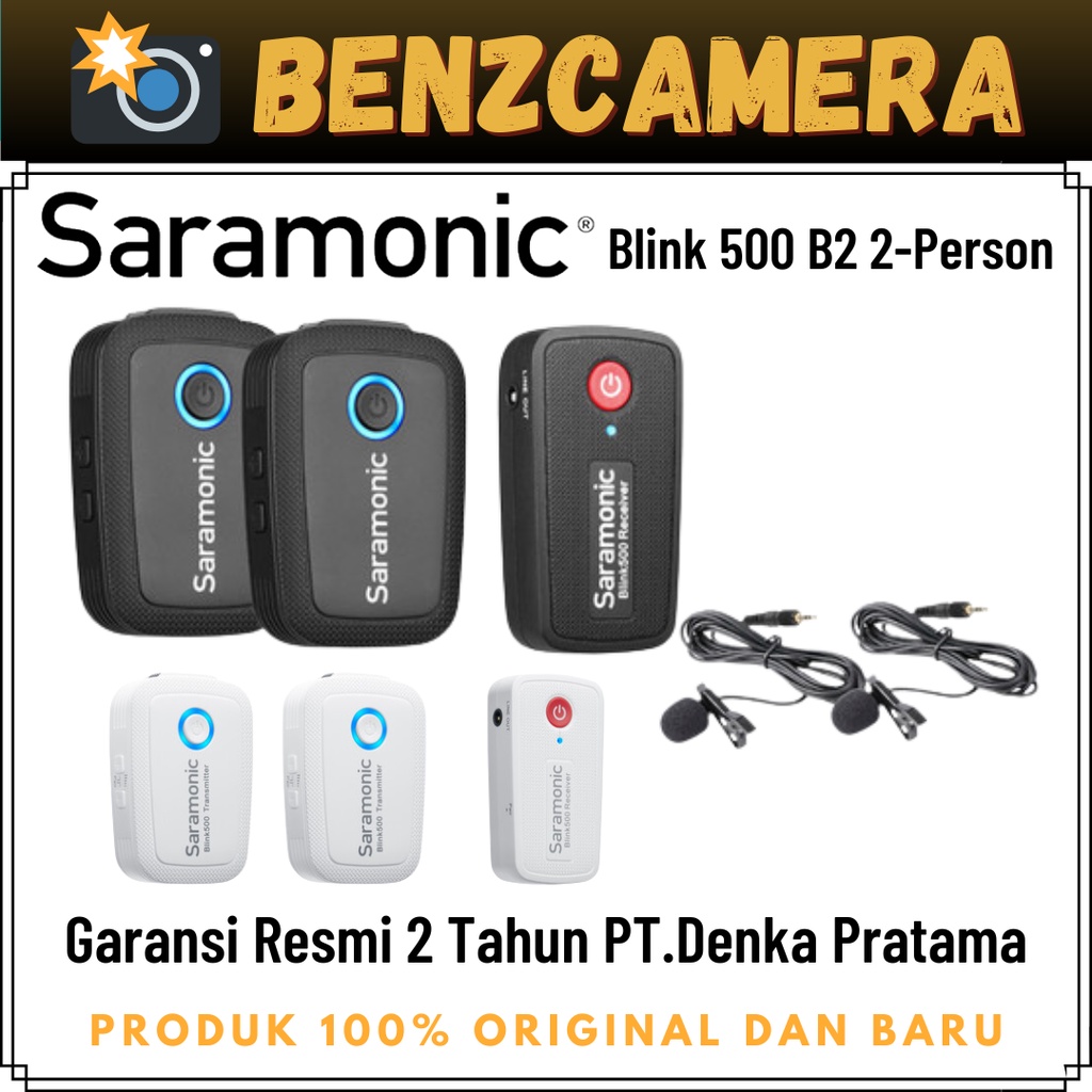 Jual Saramonic Blink 500 B2 2-Person Wireless Microphone | Shopee Indonesia
