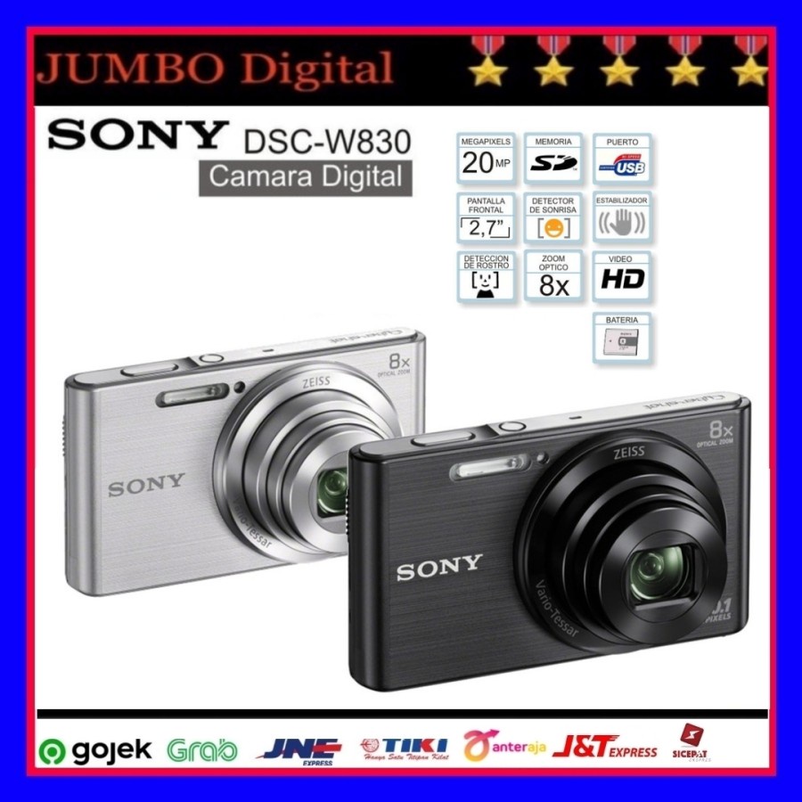 Jual Kamera Sony DSC W830 pocket camera - ORIGINAL GARANSI RESMI | Shopee Indonesia