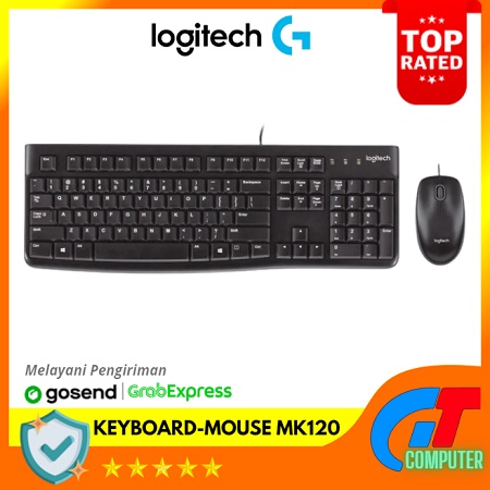 Jual Keyboard Mouse logitech Mk 120 | Shopee Indonesia