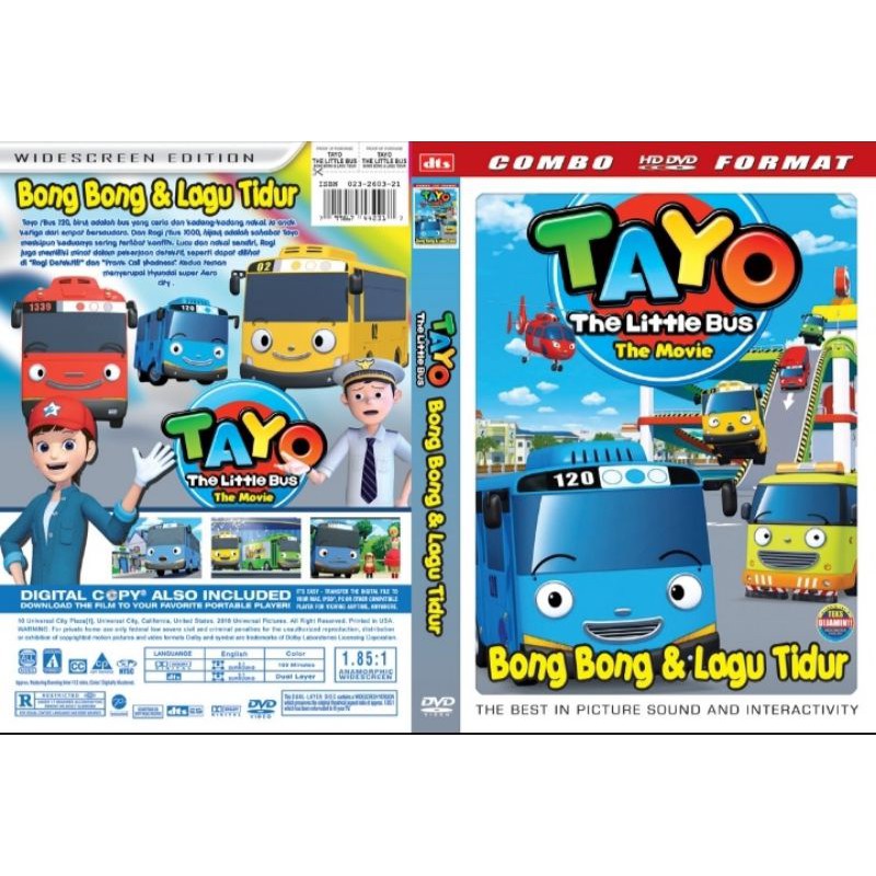 Jual Kaset Film animasi TAYO THE LITTLE BUS - BONG BONG & LAGU TIDUR ...