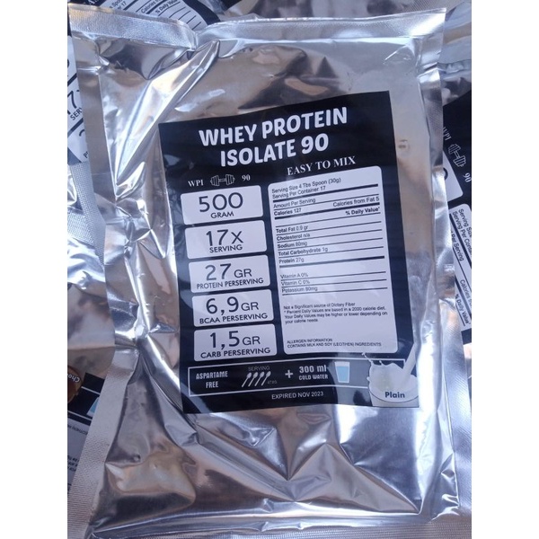 Jual Susu Protein 500g Whey Protein Isolate support Diet Diet OCD DEBM ...