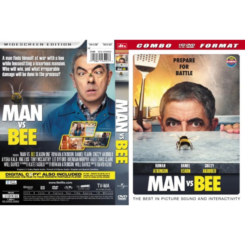 Jual dvd Man Vs Bee 2022 {OD DTS R1} {Comedy, Family} {Rowan Atkinson, Daniel Fearn, Jing Lusi ...