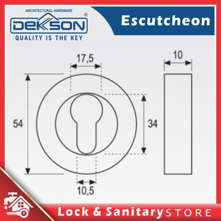 Escutcheon Dekson /Dekkson ESCN D07 SSS Tutup Ring Kunci Bulat | Shopee ...