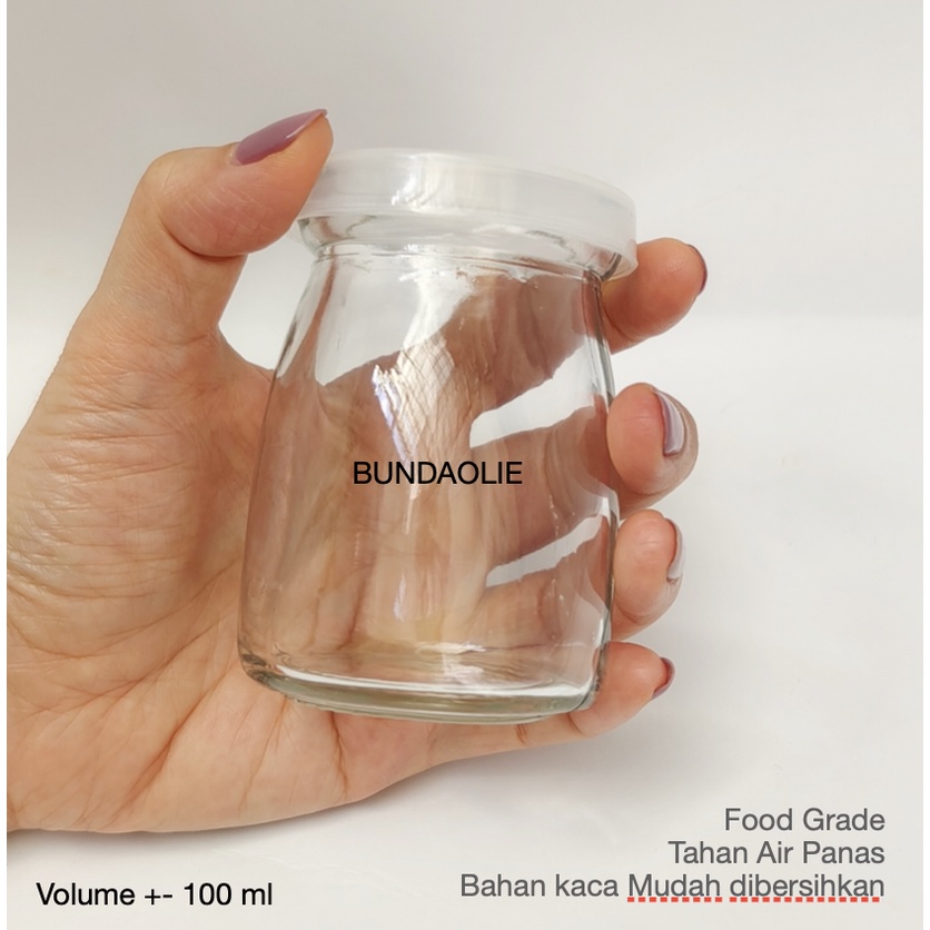 Jual Jar Soft Pudding Gelas panna cotta Botol Kaca Tutup Kecil pastries ...