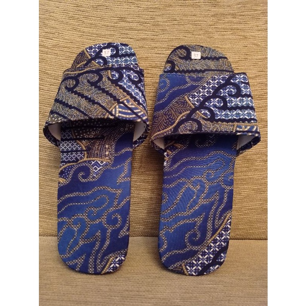 Jual Sandal batik Khas Solo cantik manis Model Selop Terbuka Handmade ...