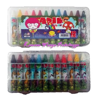 Jual Crayon Oil Pastel Apik 12 warna | Shopee Indonesia