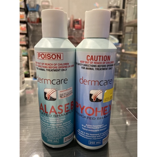 Jual poison malaseb Dan pyohex medicated shampoo dermcare 250ml ...