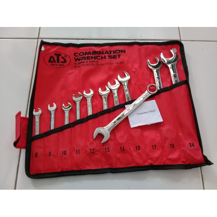 Kunci Ring Pas Set 8-24mm ATS Ring Pas Set Kunci Bengkel | Shopee Indonesia Kunci Ring Pas Set 8-24mm ATS Ring Pas Set Kunci Bengkel | Shopee Indonesia