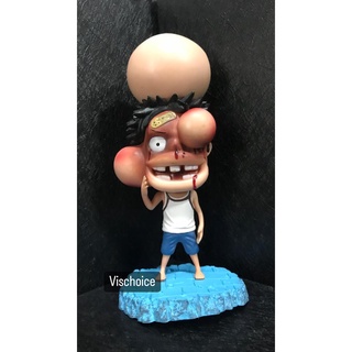 Jual One Piece Luffy Muka Wound Bonyok Lucu Kocak Aneh Action Figure ...