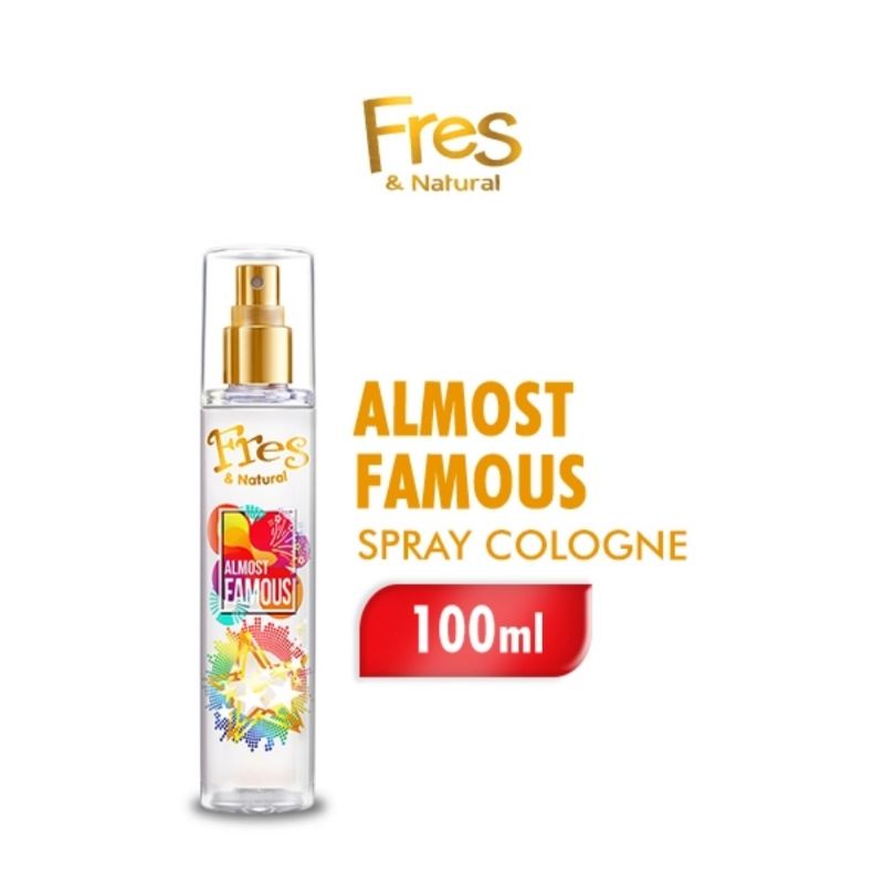 Jual FRES&NATURAL Spray Cologne Almost Famous 100ml | Shopee Indonesia