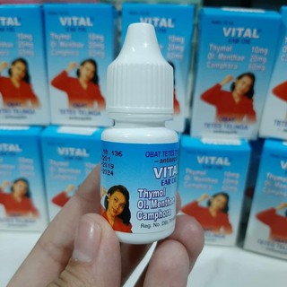 Obat Tetes Kuping Antiseptik Sakit Telinga VITAL EAR OIL Antiseptic ...