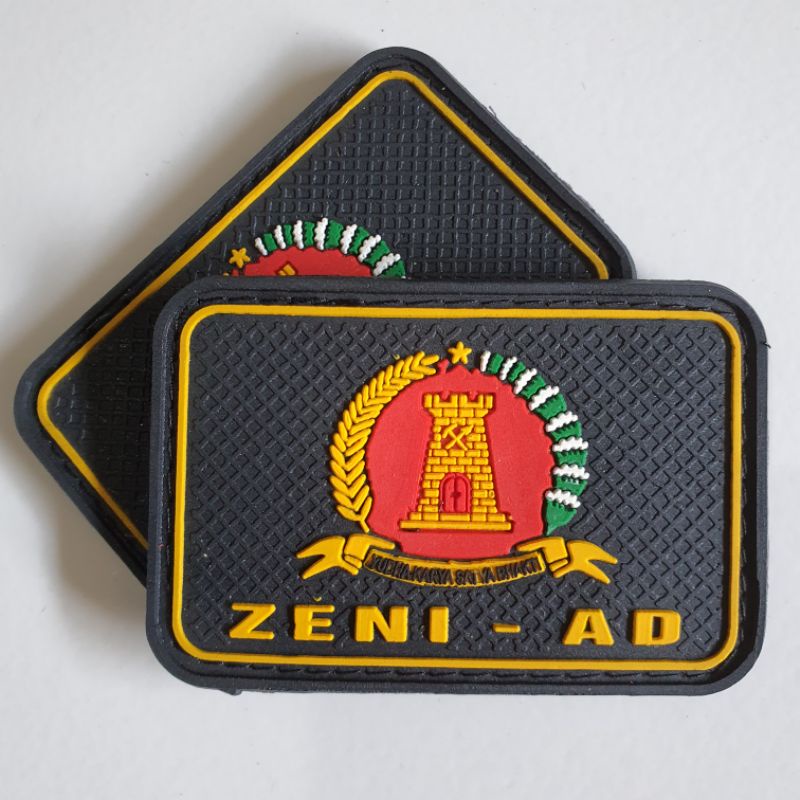 Jual patch rubber logo zeni ad - zipur - tni ad - tempelan emblem karet ...