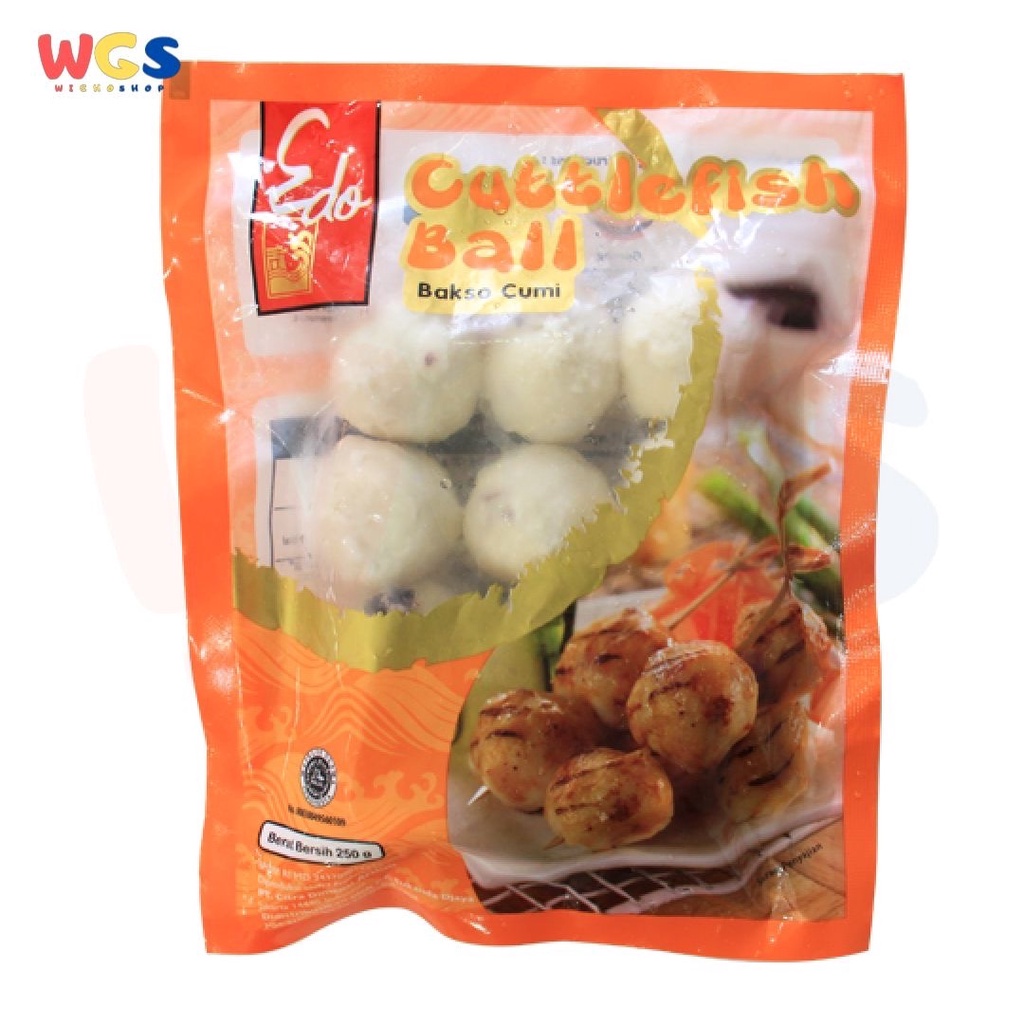 Jual Edo Cuttle Fish Ball Bakso Cumi Frozen Food 250g - Halal | Shopee ...