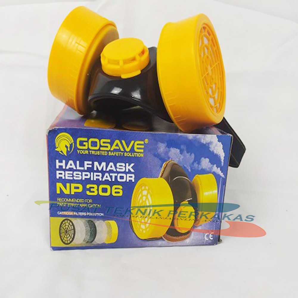 Jual MASK RESPIRATOR NP 306 / MASKER RESPIRATOR DOUBLE FILTER | Shopee ...
