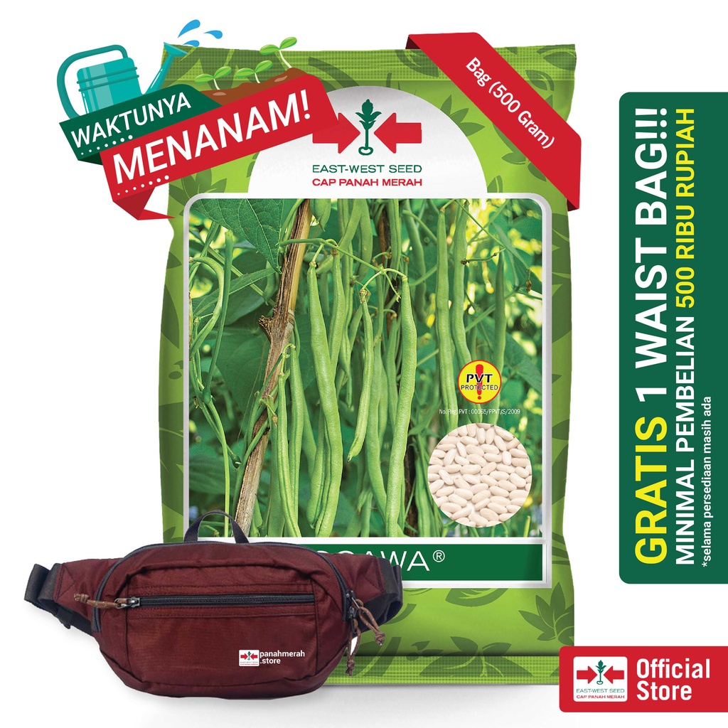 Cap Panah Merah - Benih Buncis Logawa F1 Isi 500 Gram | Shopee Indonesia
