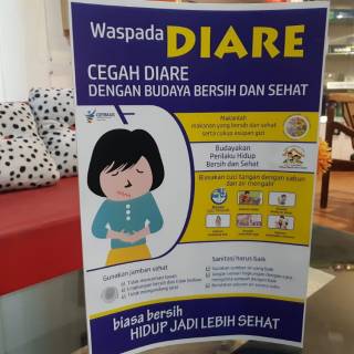 Jual Poster Waspada Diare, Poster Edukasi Diare, Poster Kesehatan ...
